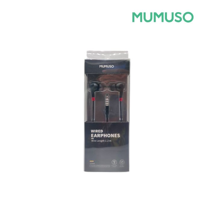 MUMUSO Wired Earphones-Black | Lazada PH
