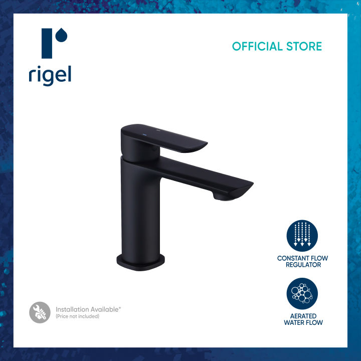 RIGEL Matte Black Basin Mixer Tap W2-R-MXB721101 (BM) | Lazada Singapore