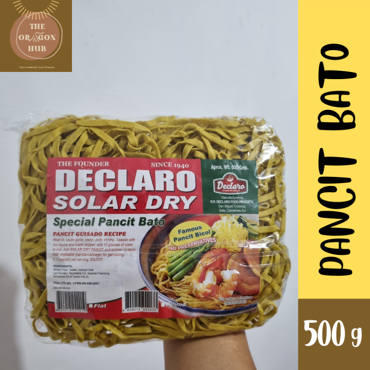 Declaro Solar Dry Special Pancit Bato from Bicol 500g | Lazada PH