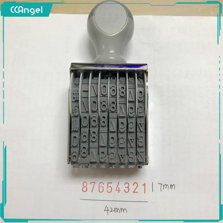 CCAngel Rubber Number Stamp 8 Digit Symbol for Date DIY Craft Card ...