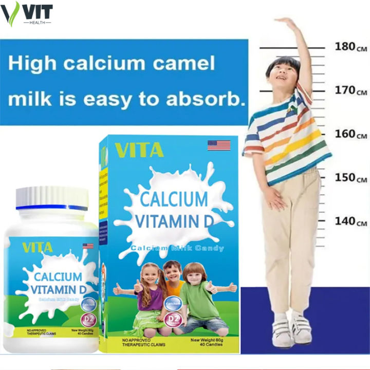 (40 เม็ด) VITA Child Calcium Table แคลคิดส์ ผลิตภัณฑ์เสริมอาหาร ...