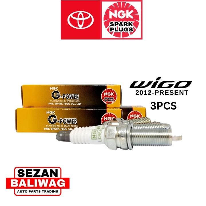 ORIGINAL NGK G-POWER TOYOTA WIGO 2014-2020 SPARK PLUG SET OF 3 LKR6AGP ...