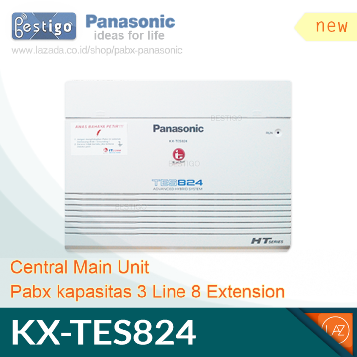Central KX-TES824 kapasitas 3 line 8 extension Pabx Panasonic | Lazada ...