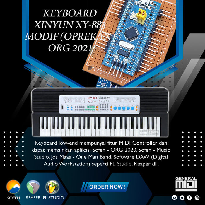 Keyboard Xinyun XY-883 Oprekan ORG 2022 | Lazada Indonesia