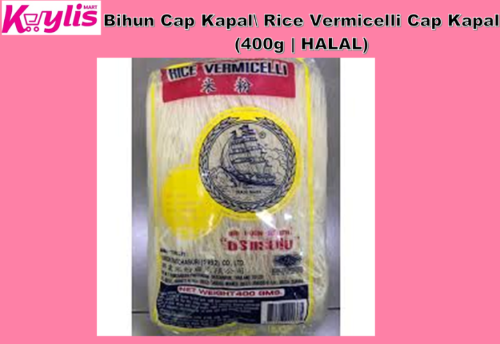 Bihun Cap Kapal\ Rice Vermicelli Cap Kapal (400g | HALAL) | Lazada