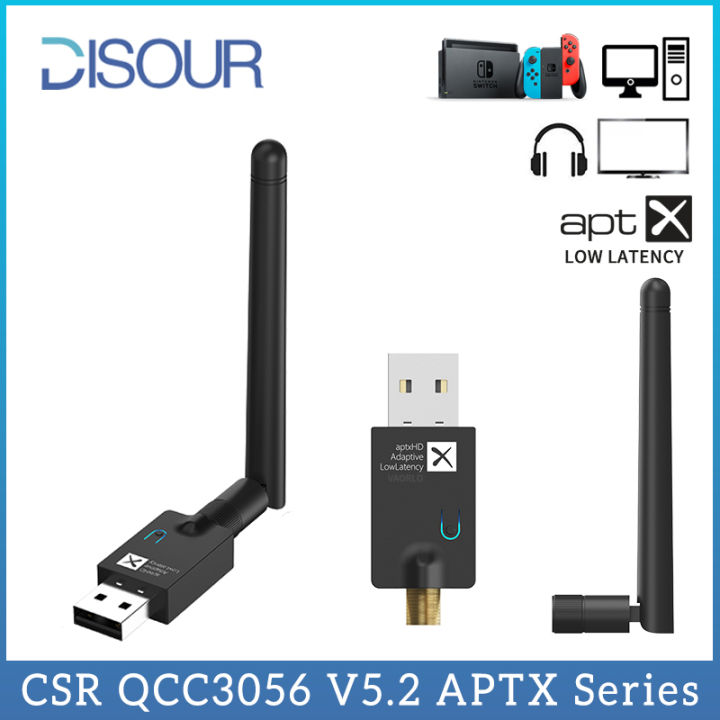 DISOUR Bộ Phát Âm Thanh Bluetooth 5.2 Qualcomm QCC3056 CSR AptX LL HD ...