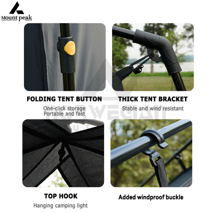 Mount Peak Double-Wall Automatic Tent Village 13 Second Generation ...