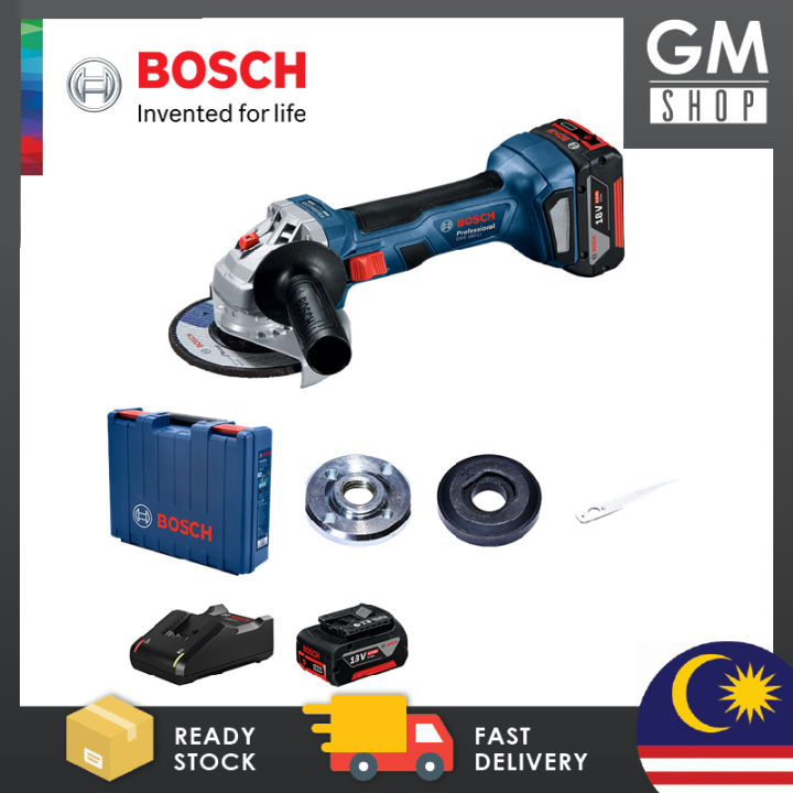 GMshop BOSCH GWS 180-LI Cordless Brushless Grinder Kit - 06019H90L1 ...