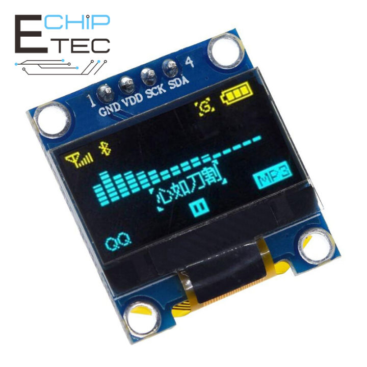 128X64 I2C SSD1306 12864 LCD Screen Board for Arduino Black 0.96 Inch ...