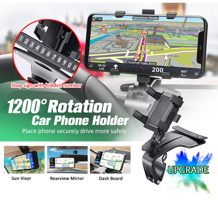 Car Phone Holder Car Dashboard Bracket Cell Phone GPS Mount Holder ...