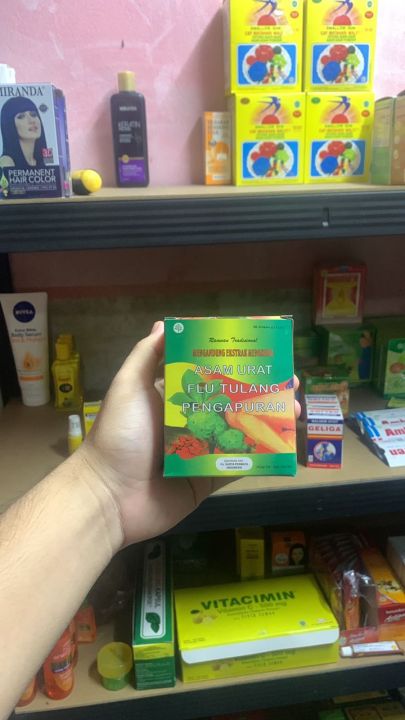 Jamu Pil Penganpuran Flu Tulang Asam Urat 1 Box | Lazada