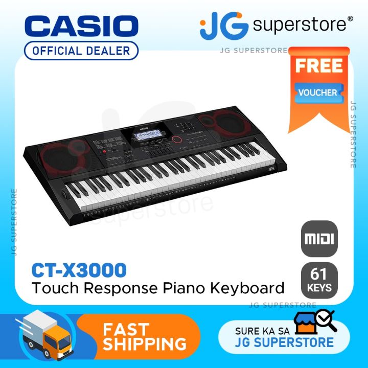 2024 Casio Ct X3000 61 Key Touch Response Portable Piano Keyboard With