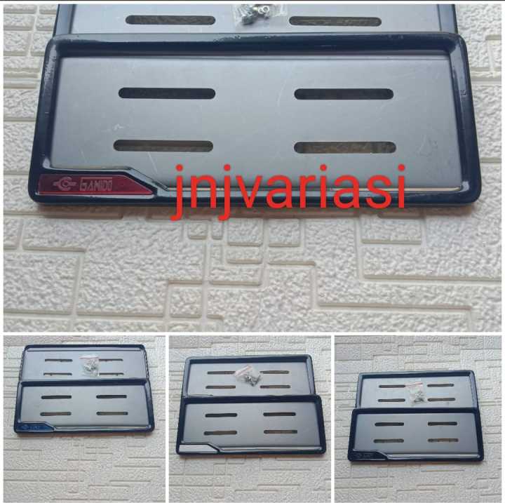 Plat Nomor motor Gamino besi universal pelindung plat nomor dudukan ...