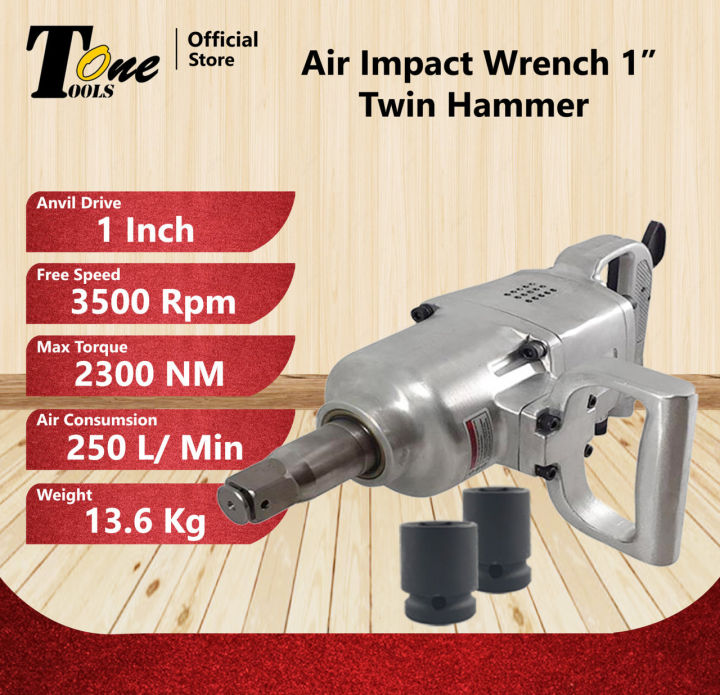 Air Impact Wrench 1 Inch Kit Short Pin Hole Anvil 223mm Kit Set / Mesin ...