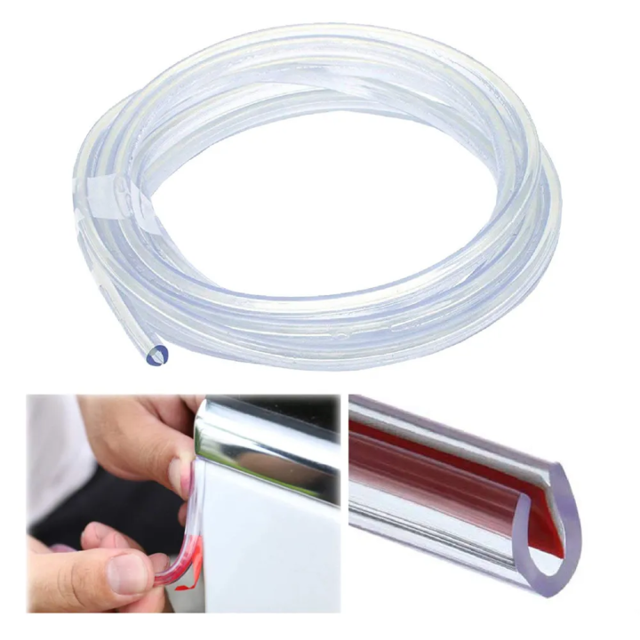 Universal Car Door Edge Guards Clear Rubber Seal Protector U Shape Edge ...