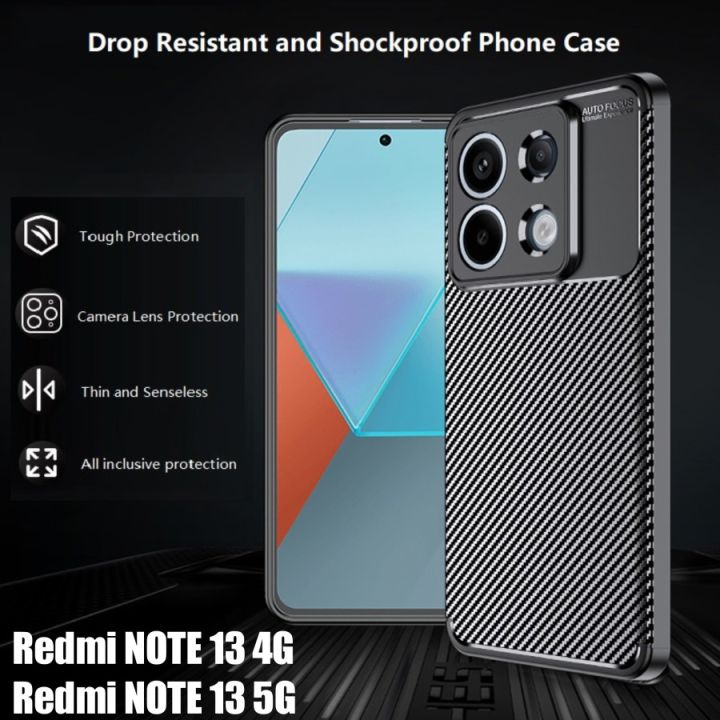 CASE XIAOMI REDMI NOTE 13 4G 5G AUTOFOCUS CARBON SLIM - AUTOFOCUS NEW ...