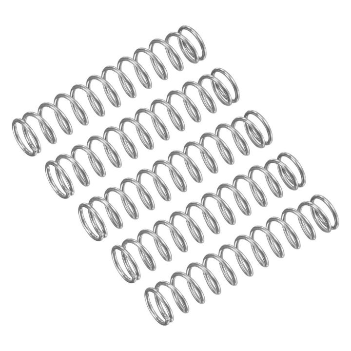 MARRIITT 10Pcs Stainless Steel Spring Steel Coil Silver Tone 1mm Wire ...