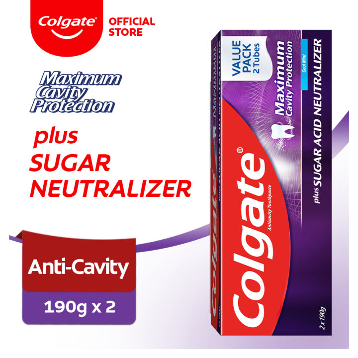 Colgate Maximum Cavity Protection plus Sugar Acid Neutralizer Family ...