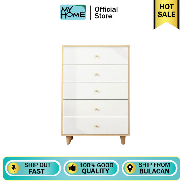 MYHOME Multi-Layer Wooden Drawer Cabinet With Door Practical Wooden ...