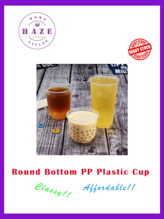 😍 SG Ready Stocks Disposable Plastic Cup | Clear Plastic Cup | Plastic ...
