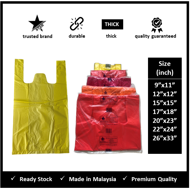 STAR Singlet Plastic Bag / Plastic Shopping Bag / Plastic Carry Bag / T ... STAR Singlet Plastic Bag / Plastic Shopping Bag / Plastic Carry Bag / T ...