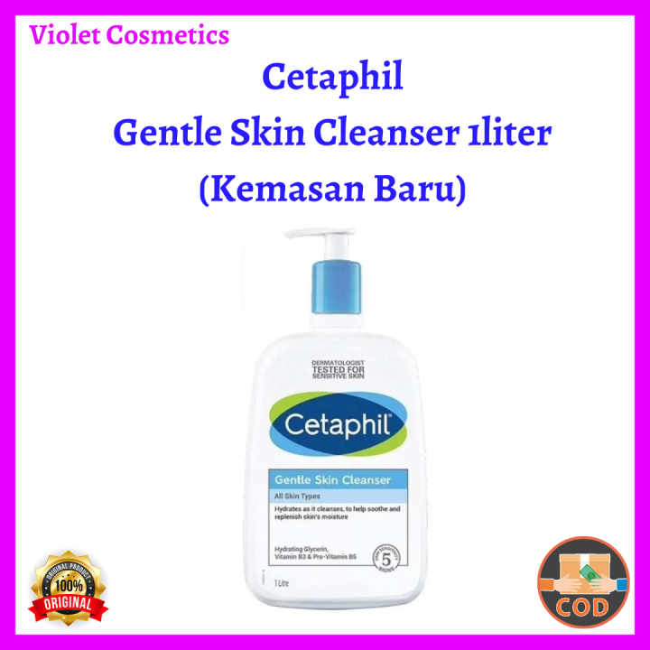 Cetaphil Gentle Skin Cleanser 1 Liter / Sabun Wajah / Pembersih Wajah ...