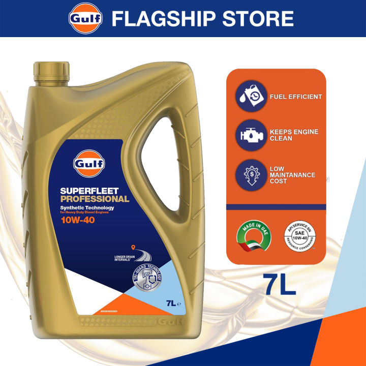 GULF Superfleet Profesional 10W-40 (7L) - Synthetic Ultra High ...