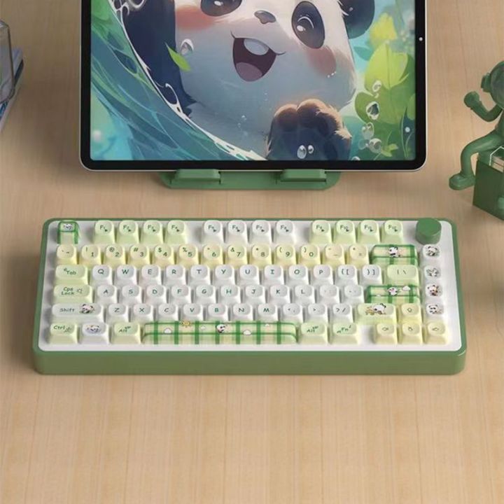 【Keycap only】mot Profile Panda Keycap 148 phím PBT năm mặt thăng hoa ...