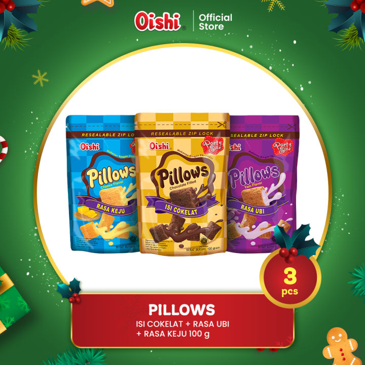 Pillows Isi Cokelat + Rasa Ubi + Rasa Keju | Lazada Indonesia