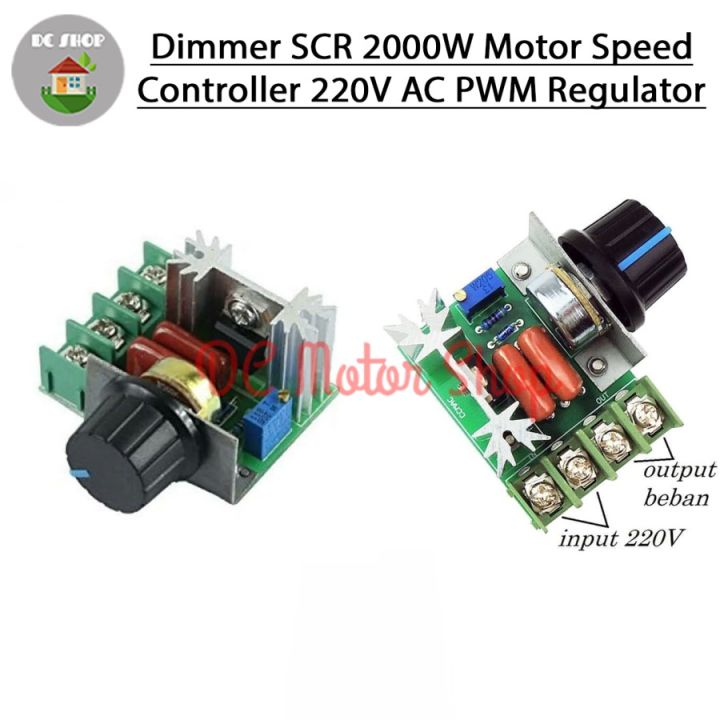 Dimmer SCR 2000W Motor Speed Controller 220V AC PWM Regulator | Lazada ...