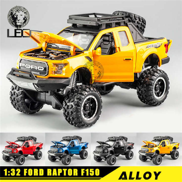 LEO 1:32 Ford Raptor F150 Bigfoot alloy model diecast car toys for boys ...