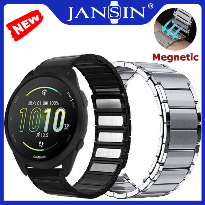 Metal Strap For Garmin Forerunner 165 165 Music Smart Watch Strap New ...