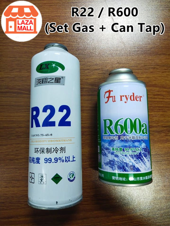 R22 / R600 Refrigerant Gas Aircond MOTOR PETI AIS Refrigerant Air Conditioner Rumah Air cond ...