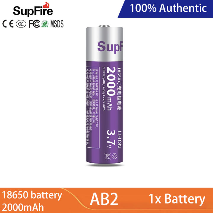 SUPERFIRE AB2 Strong Light Flashlight 18650 Li-ion Battery Charger ...