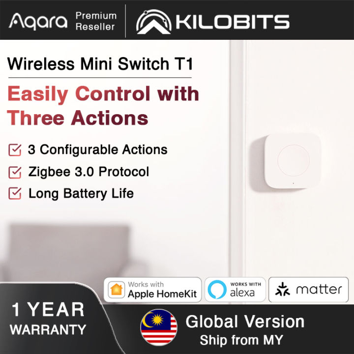 Aqara Wireless Mini Switch T1 Global Version | Lazada