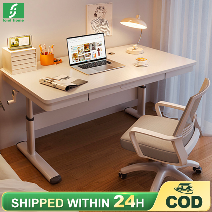 [Adjustable] 80/100/120cm Computer Table Study Table Office Table Desk ...