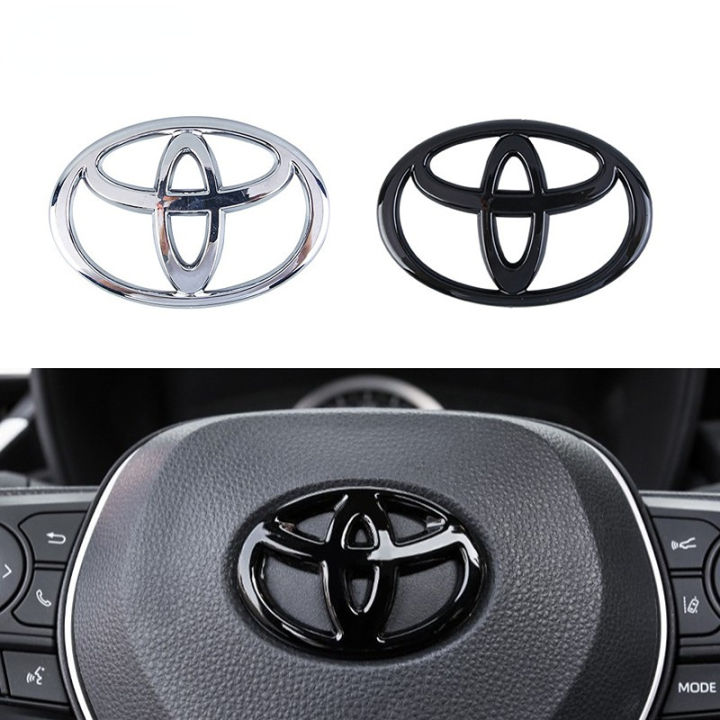 For TOYOTA Car Steering Wheel Emblem Badge Sticker For Toyota Avanza ...