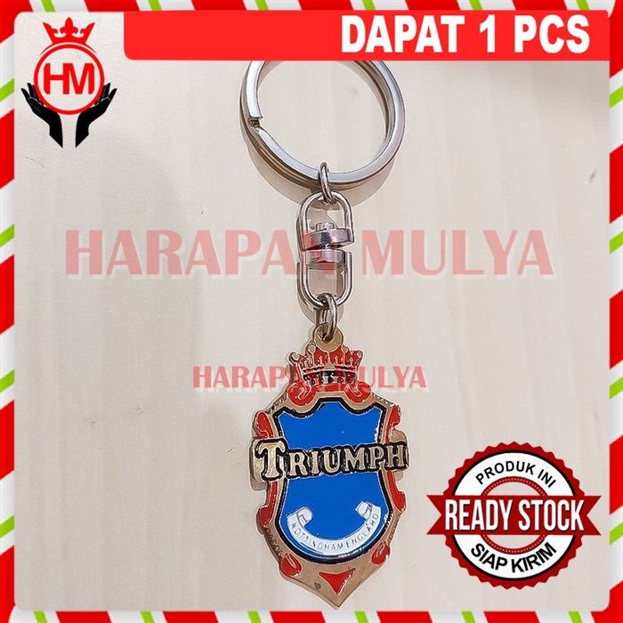 Gantungan Kunci Triumph Ganci Logo Triumph Bahan Logam Kuningan ...