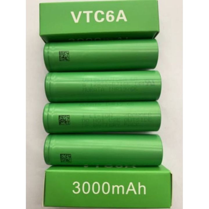 Battery SONY VTC6A / Batre SONY VTC 6A 18650 3000 mAH (Authentic ...