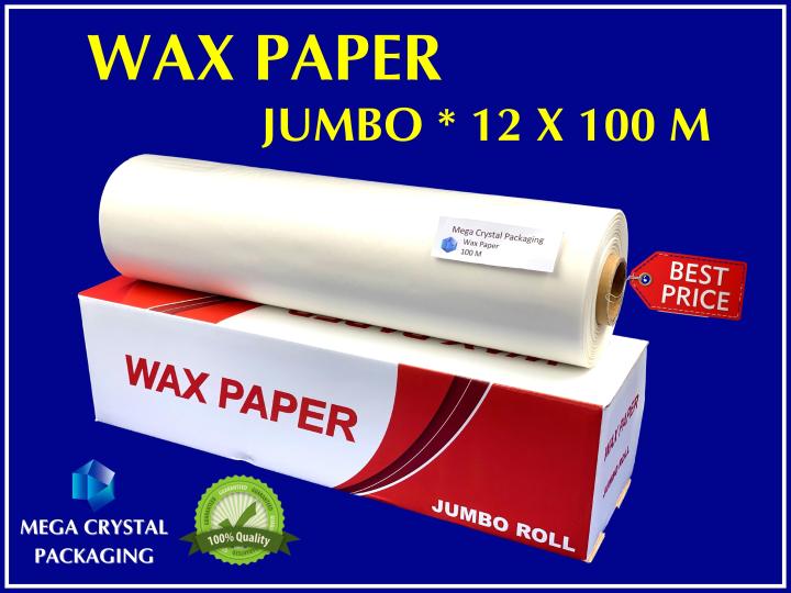 Wax Paper 12 x 100 M Jumbo Roll with Box Cutter | Lazada PH