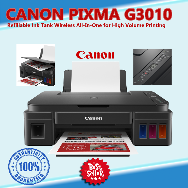 Canon Pixma G3010 All-in-One Wireless Ink Tank Colour Printer | Lazada PH