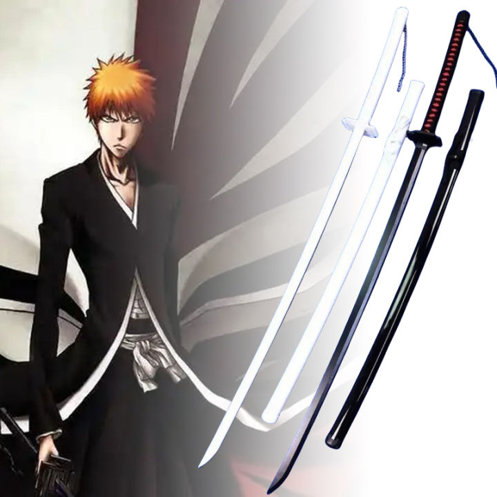 55inch 140cm Kurosaki Ichigo Katana Large Wooden Sword Anime Bleach ...