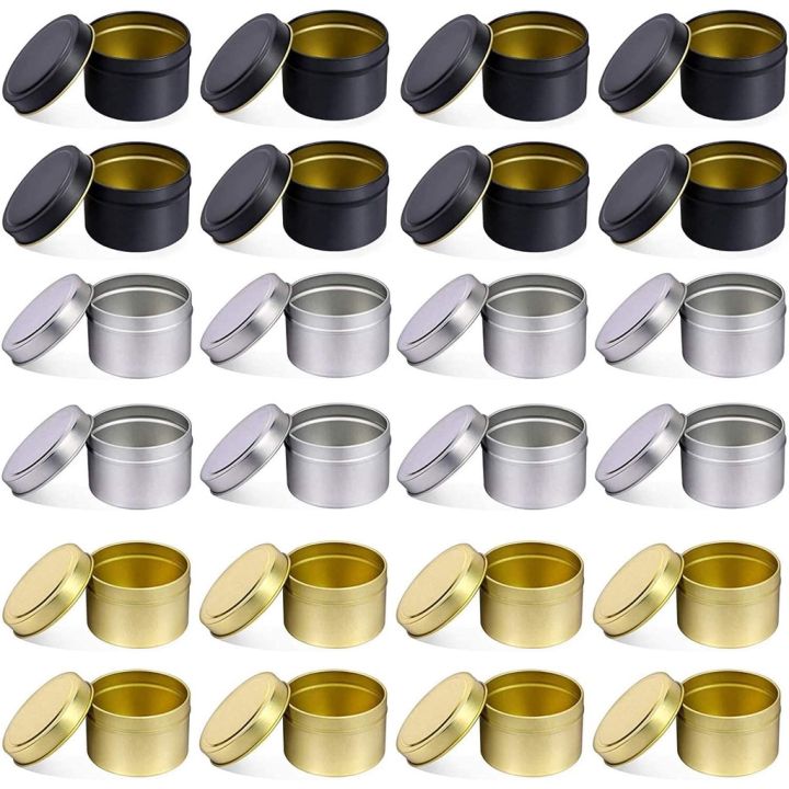 100ml and 220ml Tall Aluminum Tin Can with Lid Containers for Candle ...