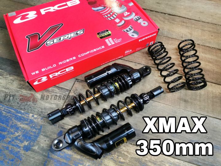 Absorber RCB YAMAHA XMAX 250 XMAX250 / VD SERIES 350mm Black Gold Color ...