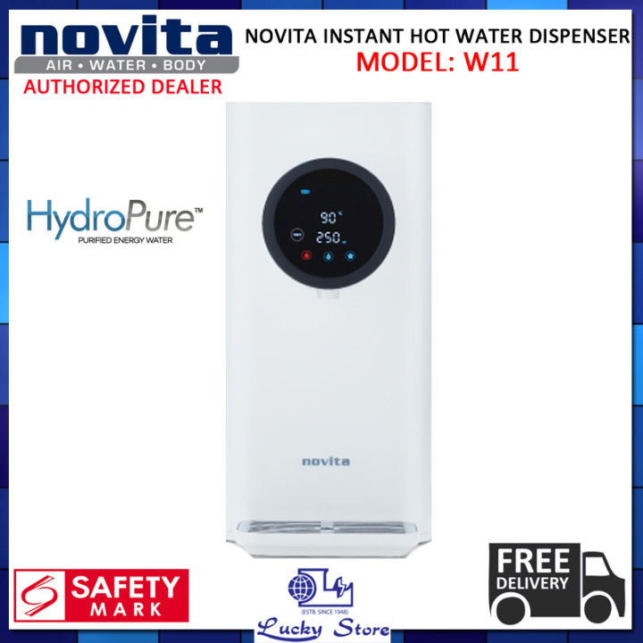 NOVITA W12 INSTANT HOT WATER DISPENSER WITH FILER, 4.6L WATER TANK ...