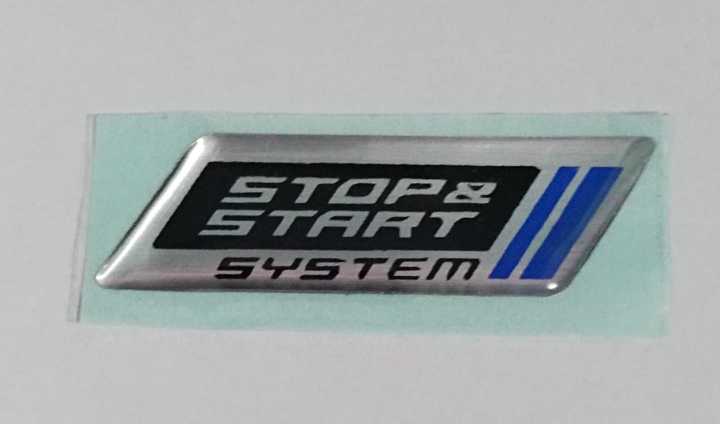 stiker tumbul resin emblem Stop & start system stiker motor timbul ...