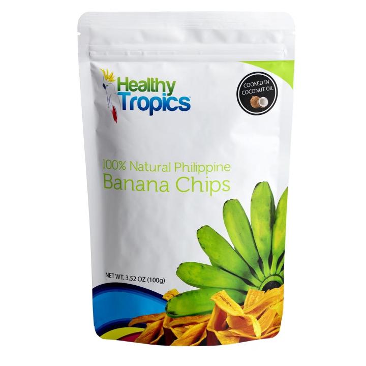 Healthy Tropics 100% Natural Philippine Banana Chips (100g) | Lazada PH