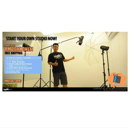 Mini Studio Setup Package (with Softbox) | Lazada