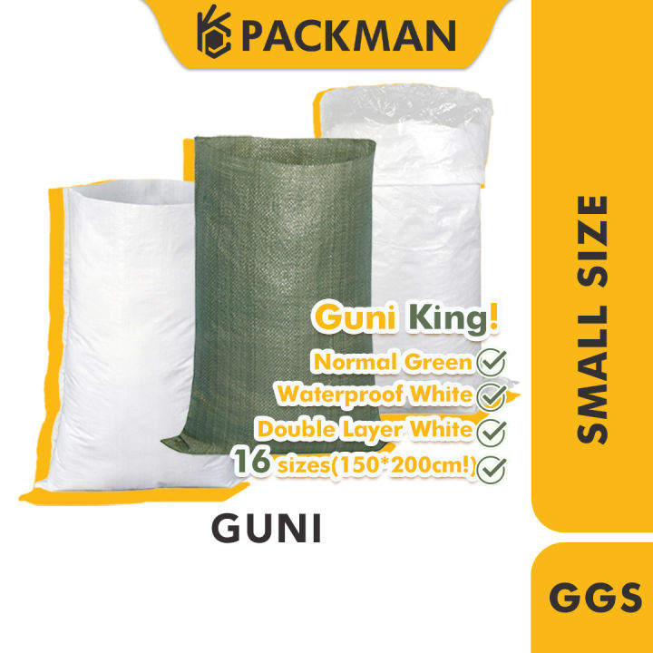 PACKMAN SMALL Guni [Waterproof & Double Layer] Guni Plastik Karung ...