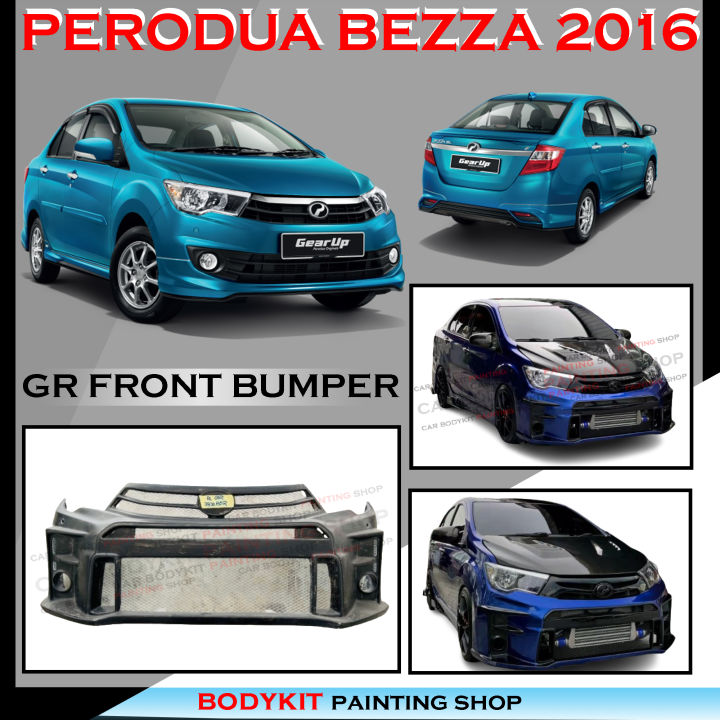 PERODUA BEZZA 2016 GR STYLE FRONT BUMPER UNPAINT/WITH PAINT - MATERIAL ...